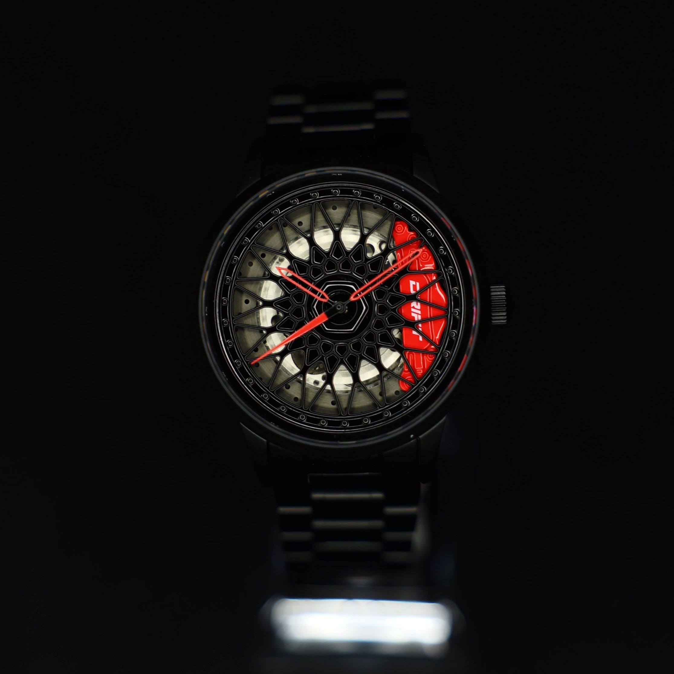 Racing Rim Watch Red Swiss | DriftElement Felgenuhren